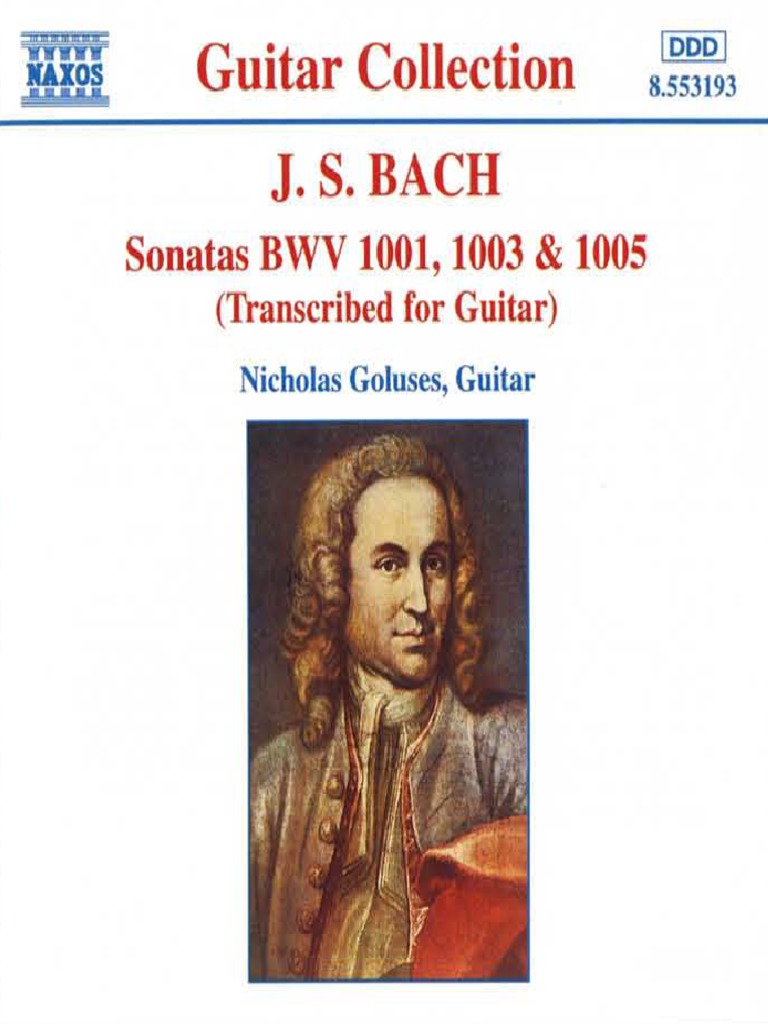 Nicholas Goluses: J.S Bach Sonatas and Partitas | PDF