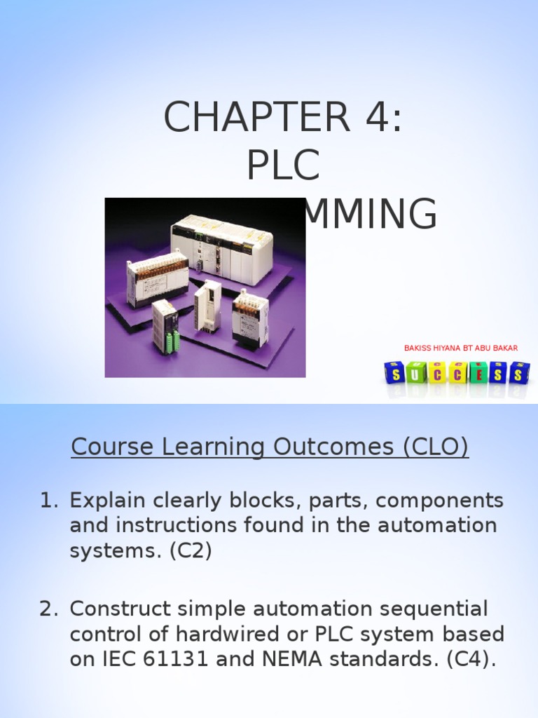 Chapter 4 Plc Programming Pdf Pdf Programmable Logic Controller