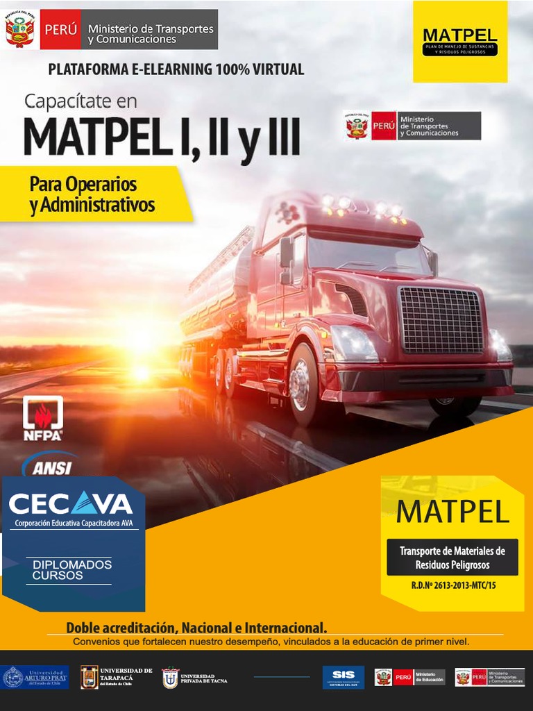 Brochure Matpel Nivel I II y III | PDF | Material explosivo ...