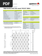 High-Tensile Steel Wire Mesh TECCO G45/2: Technical Data Sheet | PDF ...