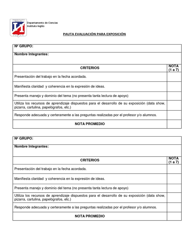 Pauta Exposicion de Seminarios | PDF | Evaluación | Epistemología Pauta Exposicion de Seminarios | PDF | Evaluación | Epistemología