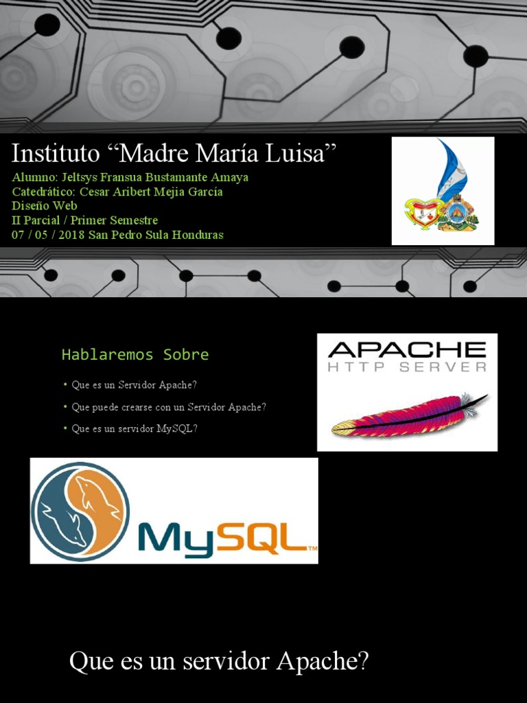 Presentacion Apache & MySQL PDF | PDF | Servidor HTTP Apache | Informática