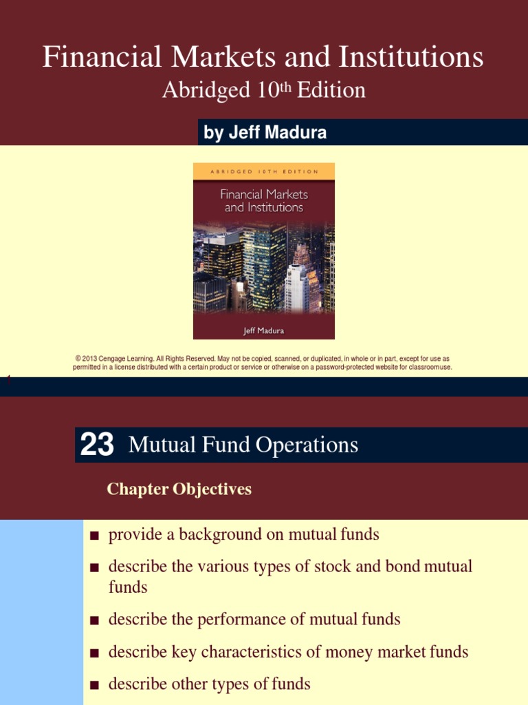 Financial Markets and Institutions: Abridged 10 Edition | PDF | Mutual ...