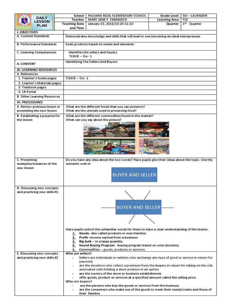 Identifying The Seller and The Buyer | PDF | Sales | Retail