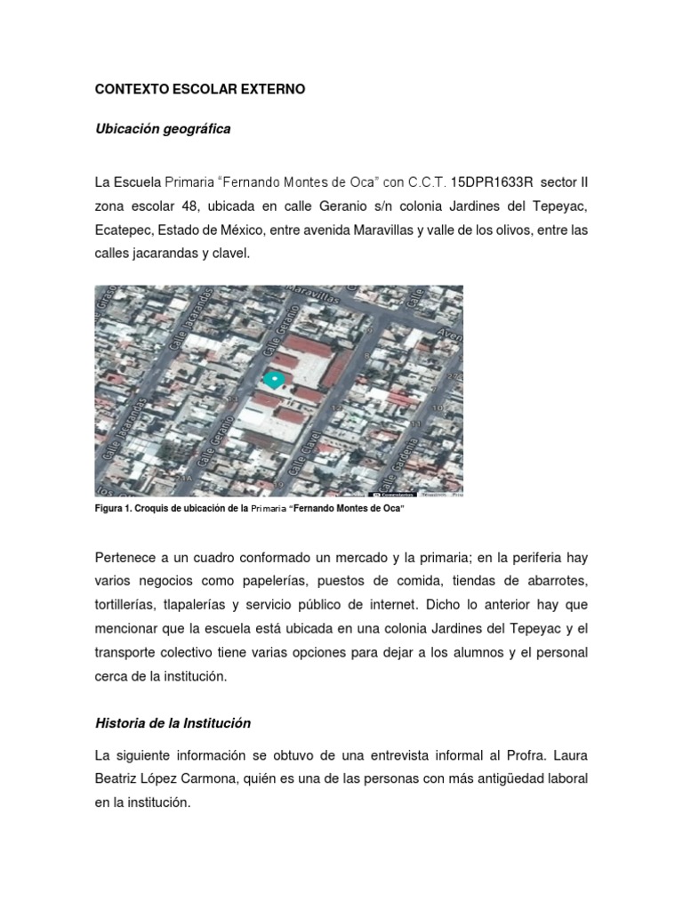 Ejemplo de Contexto Interno y Externo | PDF | Salón de clases | Aprendizaje