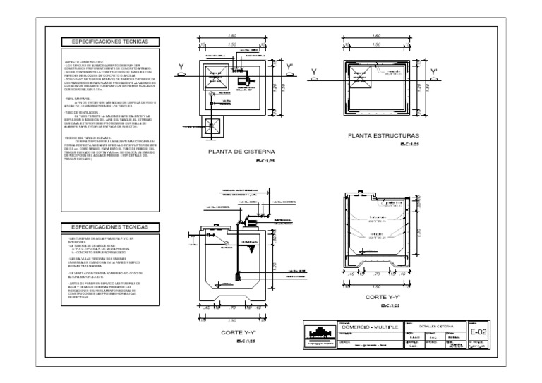 Detalle de Cisterna (A2) | PDF