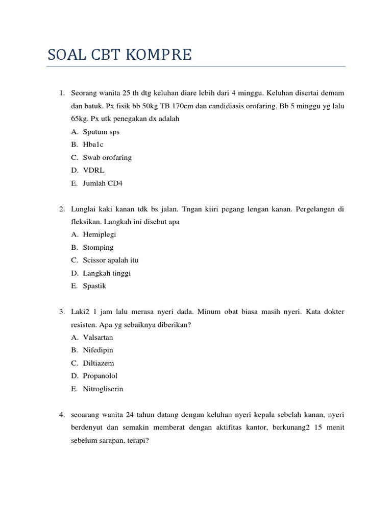 Soal Kompre | PDF