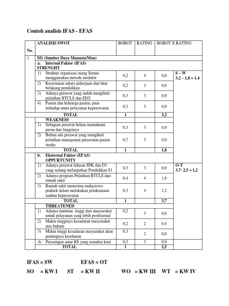 Analisis Ifas Efas | PDF