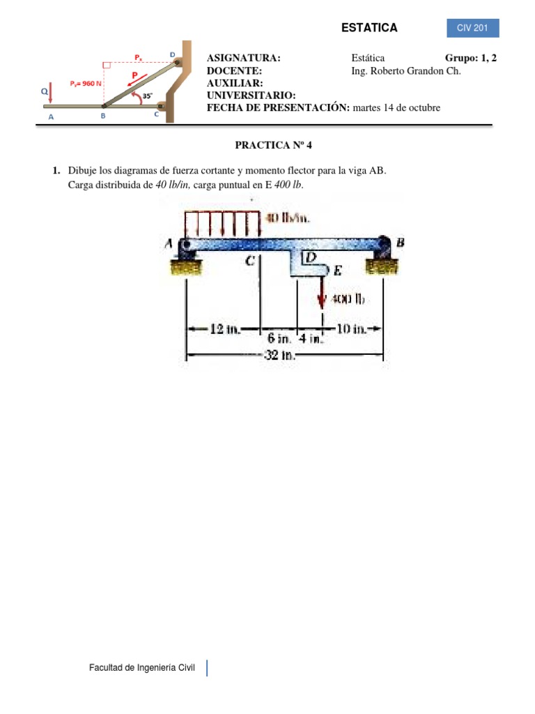 Ejercicos de Isostatica | PDF