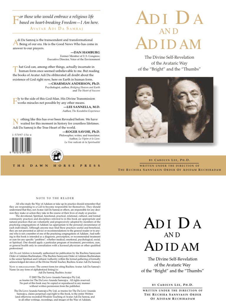 Adi Da en | PDF | Indian Religions | Metaphysics