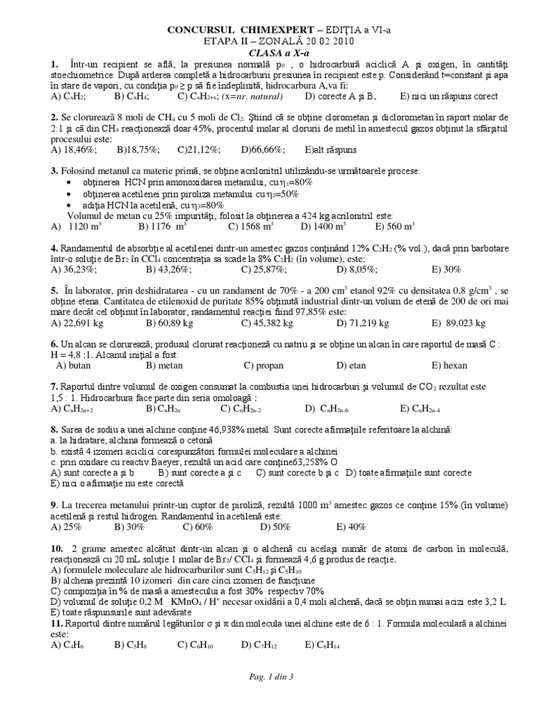 Subiect | PDF