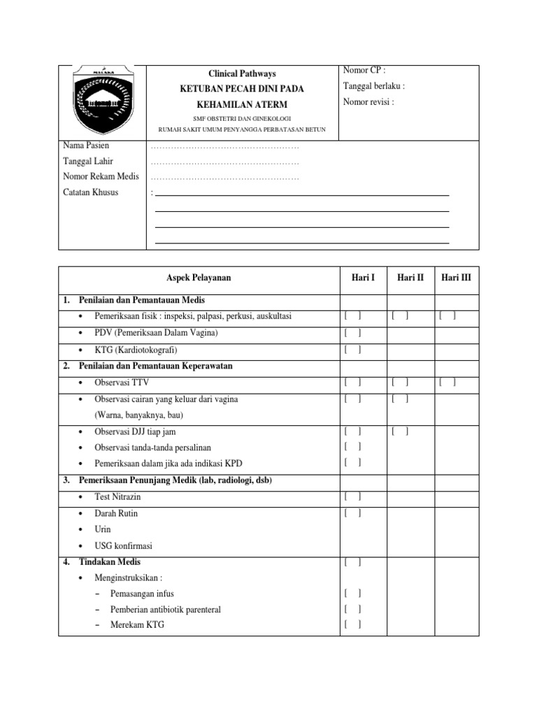 Clinical Pathways KPD | PDF