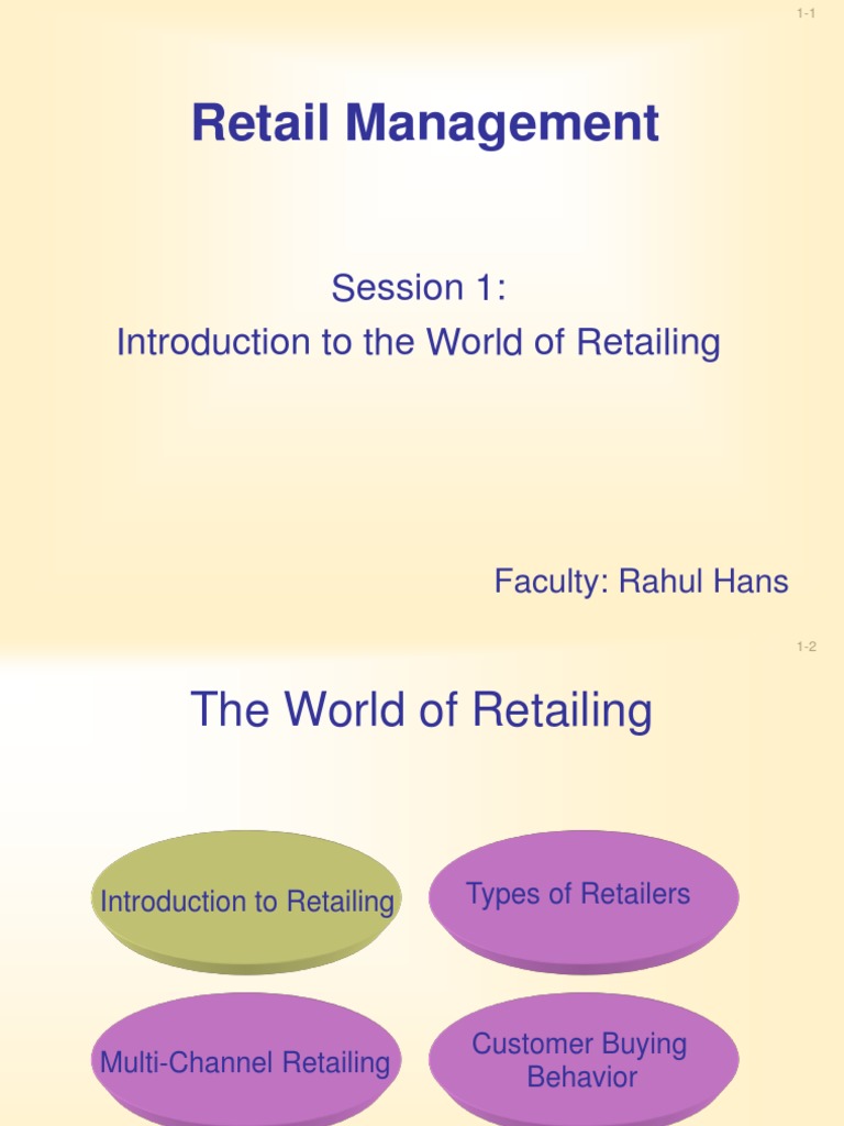 Session - 1 - Introduction To Retail Management | PDF | Target ...