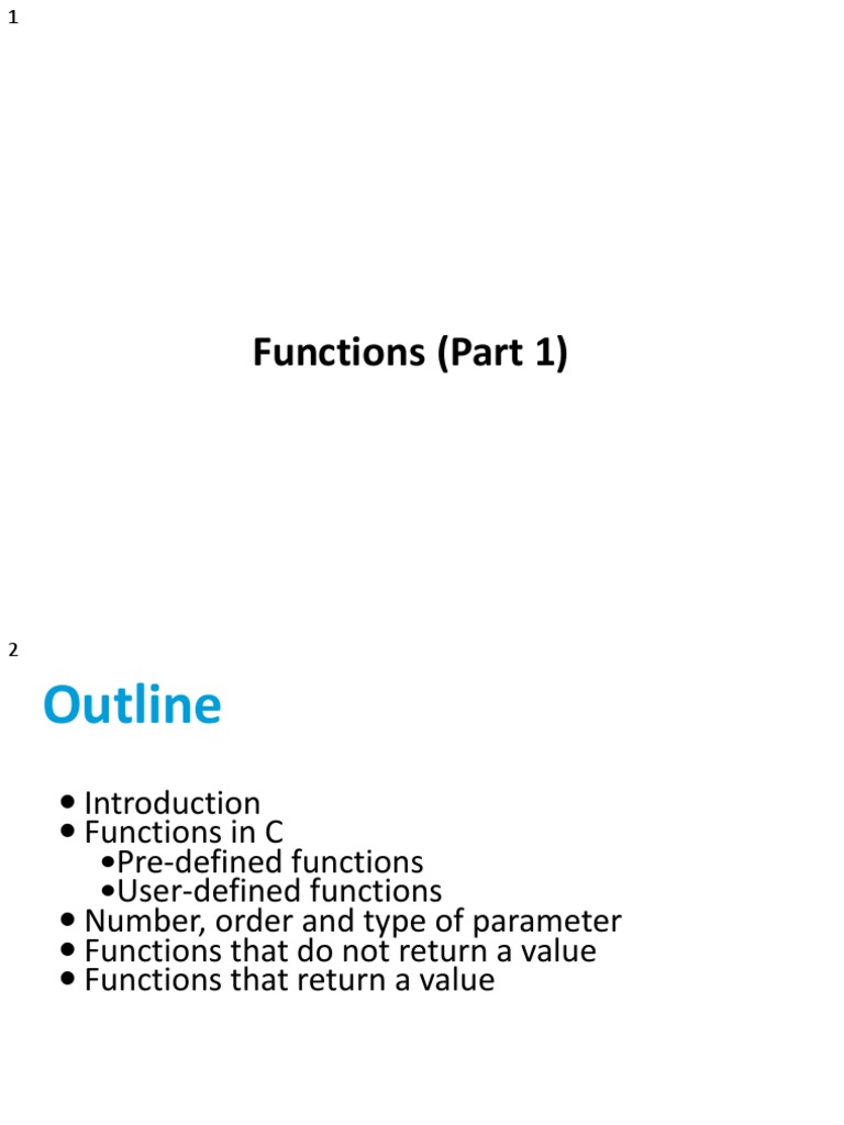 Lecture 5 Function Part I Pdf Subroutine Scope Computer Science