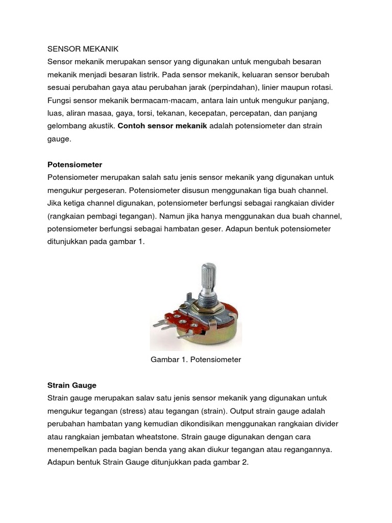 Sensor Mekanik | PDF