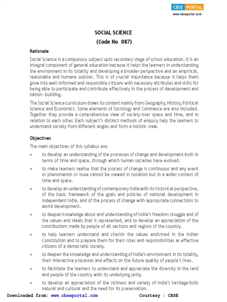 Class IX Social Science Curriculum Overview | PDF | Pastoralism ...