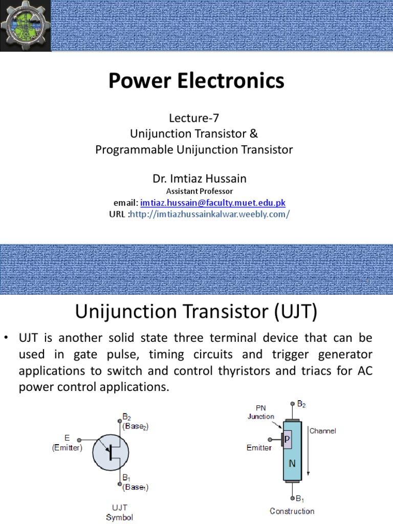 Ujt and Put | PDF | Transistor | P–N Junction