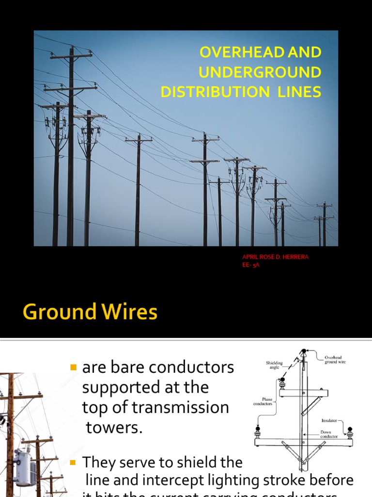 2.5 Overhead and Underground Distribution Lines Herrera | PDF ...