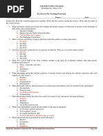 Prof Ed 2 1-150 Key | PDF | Educational Assessment | Teachers