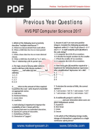 KVS PGT Computer Science Books | PDF | Science | Computing And ...