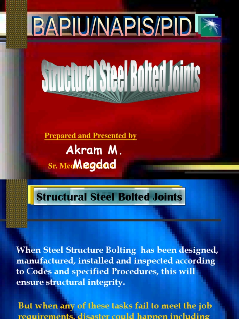 Structural Steel Bolted Joints by Megdad - NAPIS | PDF | Nut (Hardware ...
