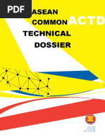 ASEAN Common Technical Dossier Guide | PDF | Pharmacology | Documentation