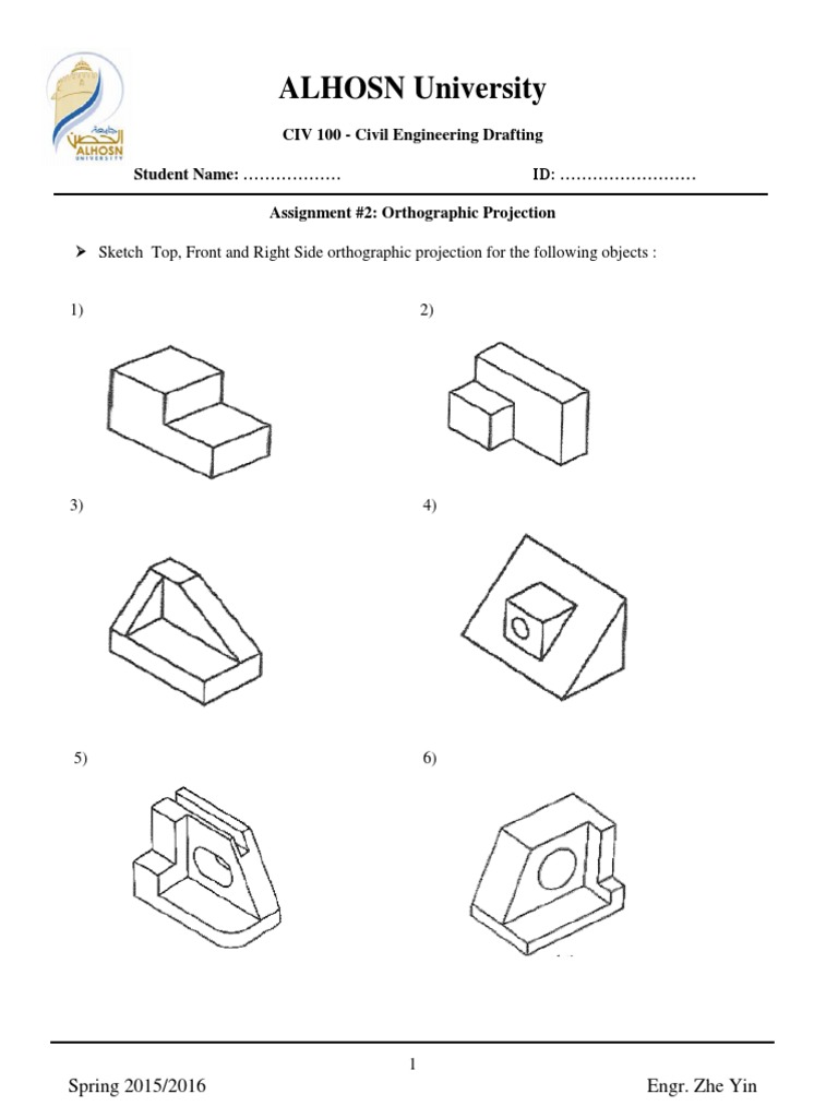 Assignment 02-Orthographic Projection