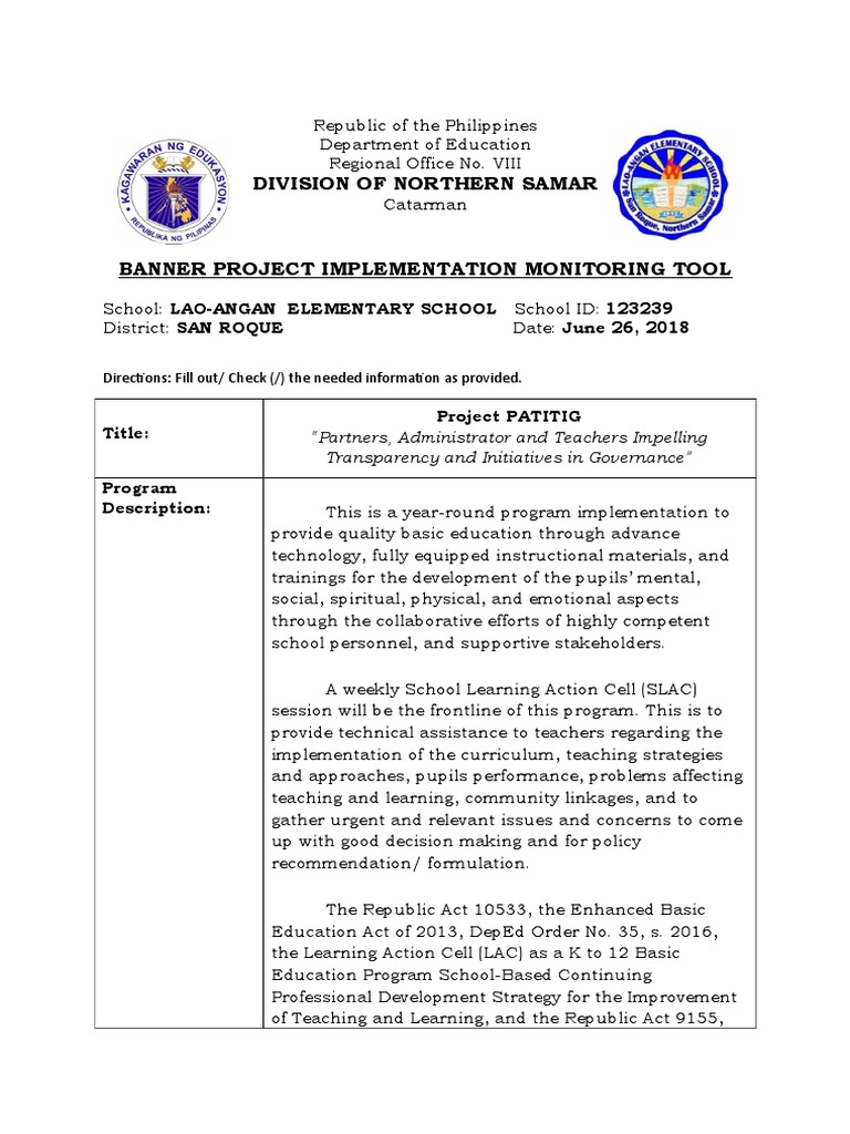 Project BANNER | PDF | Governance | Teachers