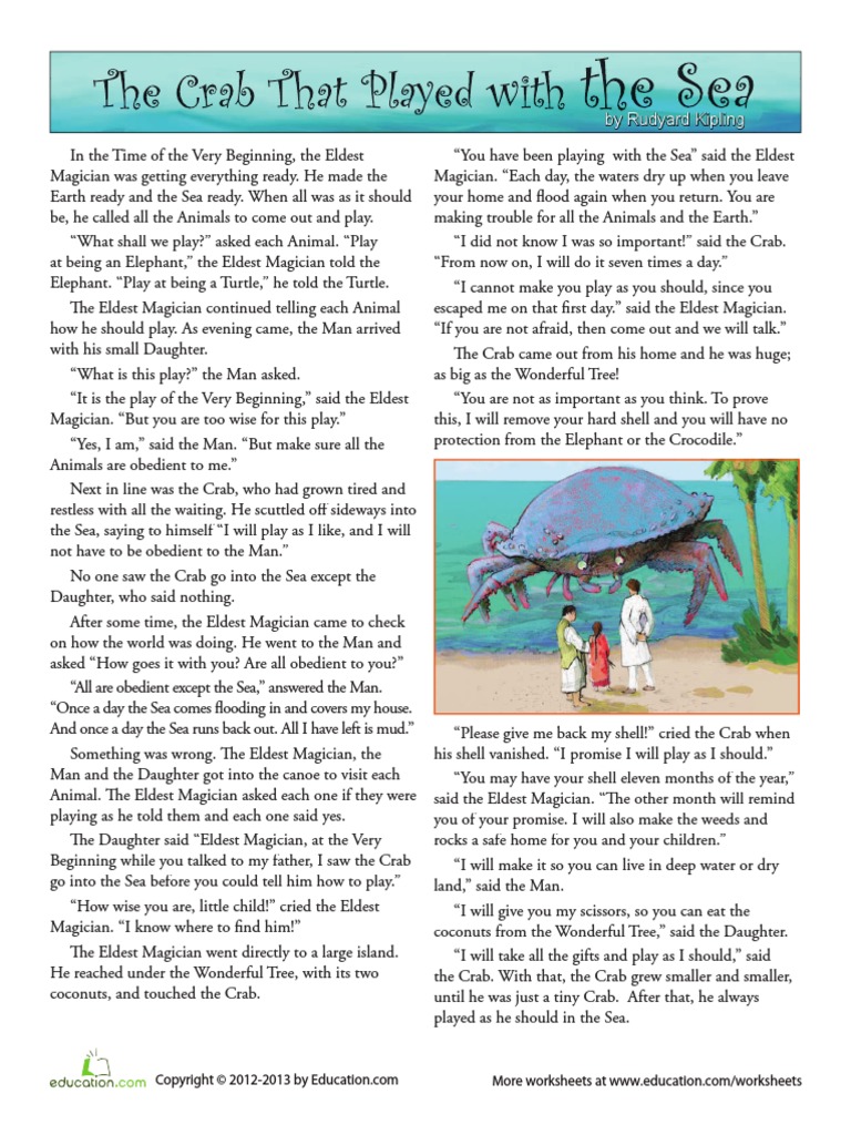 Reading the Crab That Played With the Sea