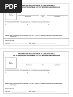 Broker and Salesperson Specimen Form (DHSUD) | PDF