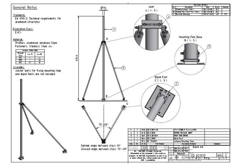 Cue Dee Dipod 6M Assembly | Building Materials