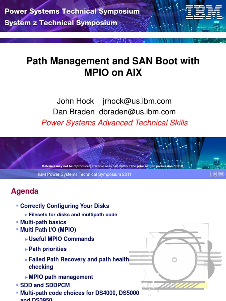 Path Management and SAN Boot With MPIO On AIX | PDF | Load Balancing ...