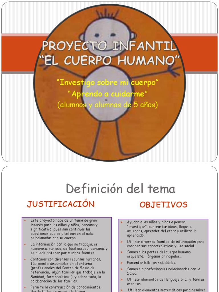 PROYECTO El Cuerpo Humano | PDF | Comunicación | Conocimiento