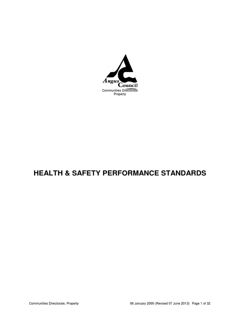 HS Performance Standards PDF | PDF | Personal Protective Equipment ...