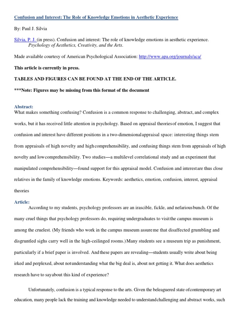 Knowledge Emotions | PDF | Multilevel Model | Experiment