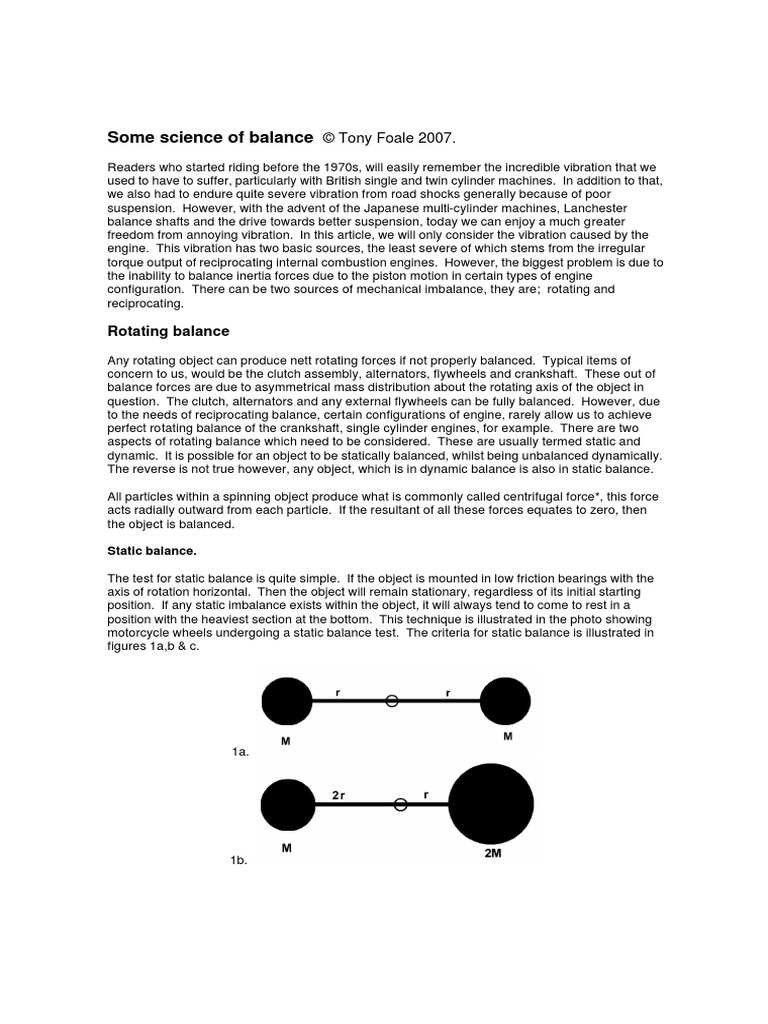 EngineBalance PDF | PDF | Internal Combustion Engine | Rotation Around ...