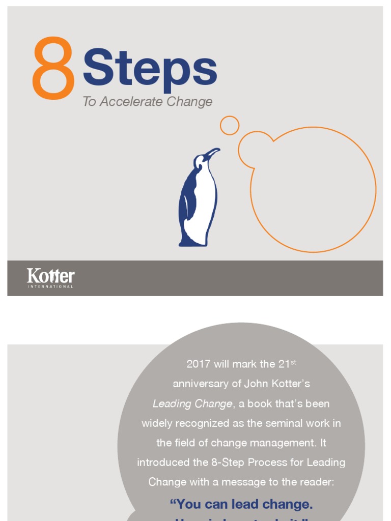 8 Steps For Accelerating Change Ebook PDF | PDF | Leadership | Innovation