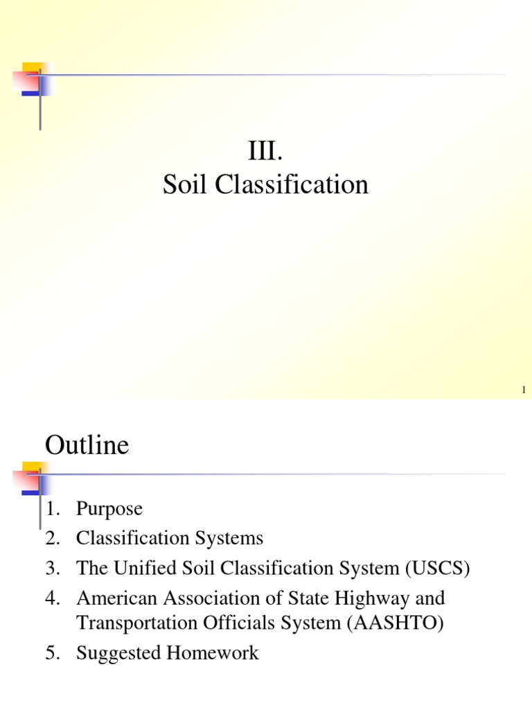 CH 4 Classification | PDF | Silt | Sand