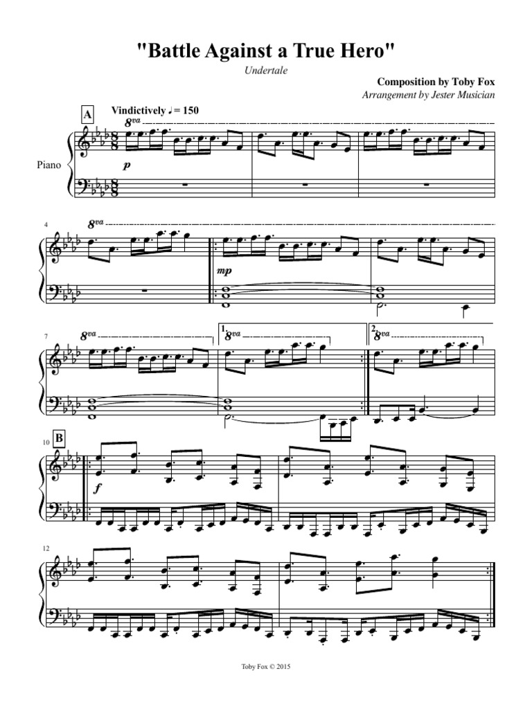 Undertale - Battle Against A True Hero PDF | PDF | Leisure