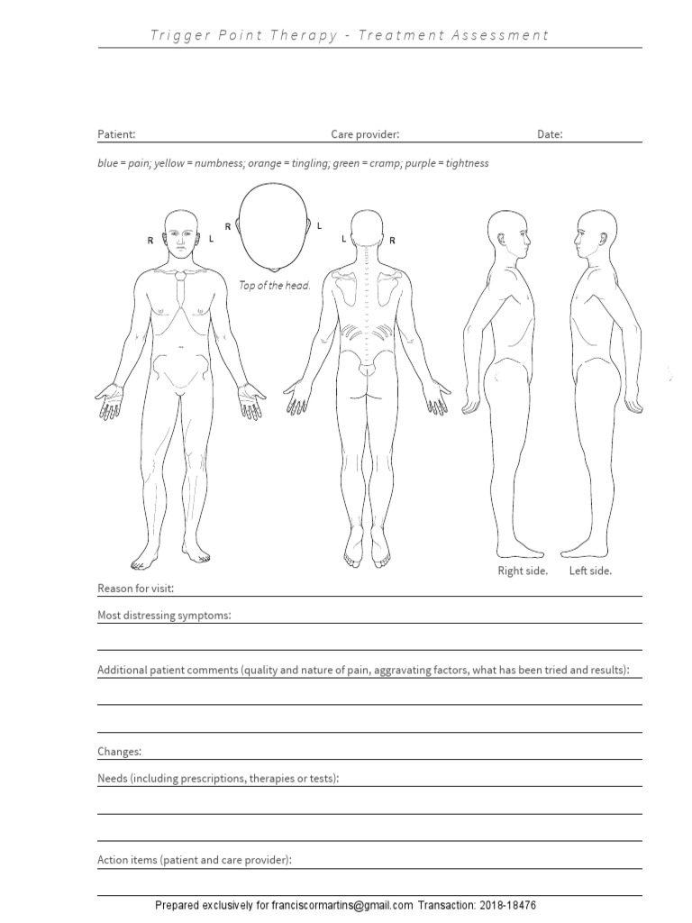 Trigger Point Therapy - Treatment Assessment V2 PDF | PDF | Medicine ...