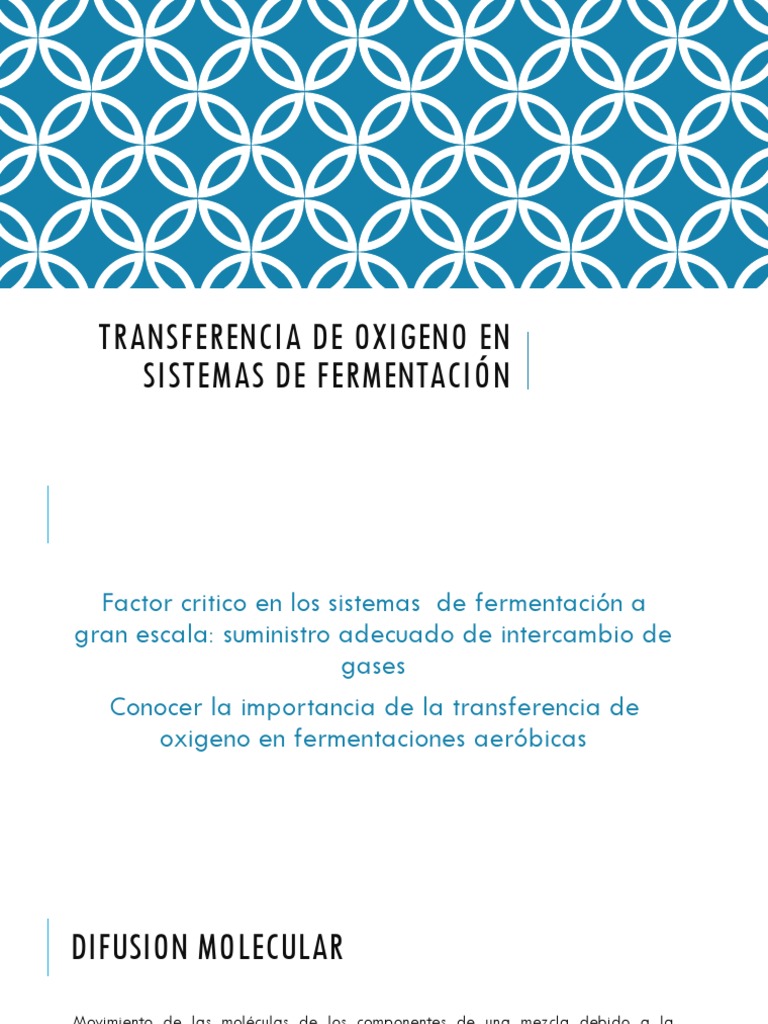 Transferencia de Oxigeno2 | PDF | Gases | Oxígeno