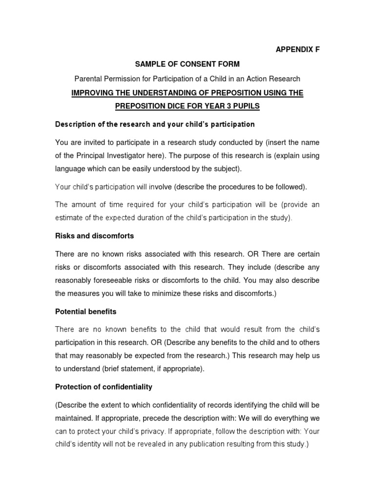 Consent Form | PDF | Consent | Teachers