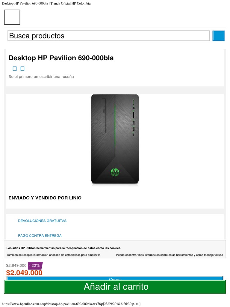 Desktop HP Pavilion 690-000bla - Tienda Oficial HP Colombia | PDF ...