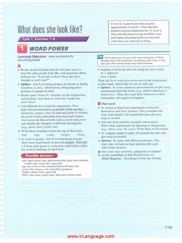 Interchange 4th Level 1 - Solucionario Unidad 9 | PDF
