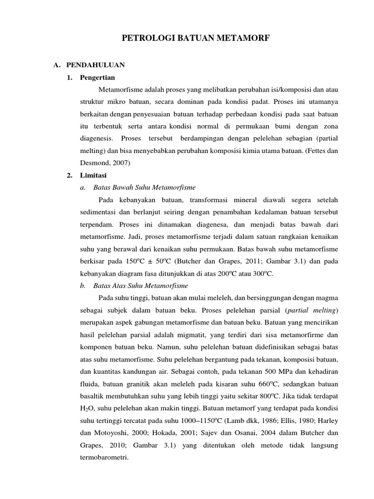 Petrologi Batuan Metamorf | PDF