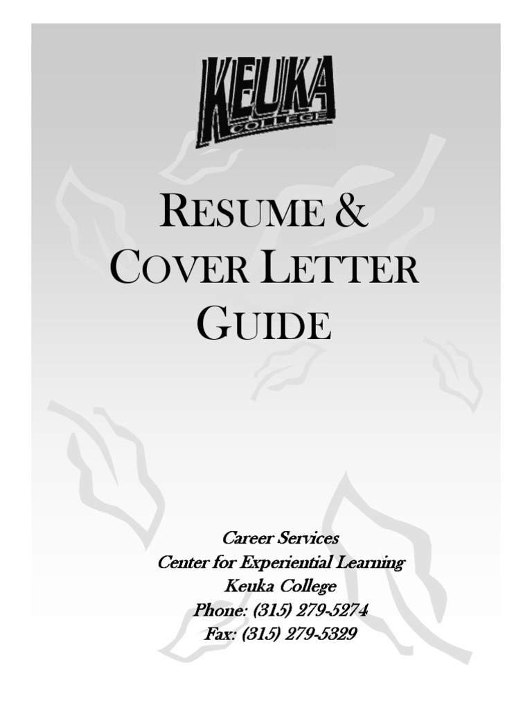 Resume and Cover Letter Guide | PDF | Résumé