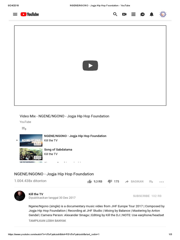 NGENE/NGONO - Jogja Hip Hop Foundation | PDF | Leisure