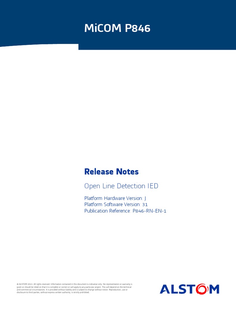 P846 RN en 1 PDF | PDF | Electric Power System | Keyboard Shortcut
