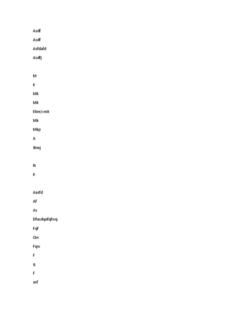 Asdf Asdf Asfdafd Asdfj | PDF