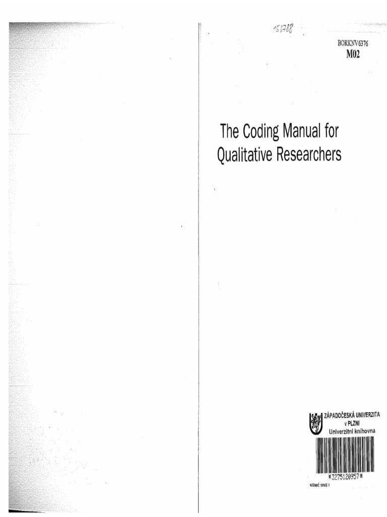 Saldana 2009 the Coding Manual for Qualitative Researchers ...